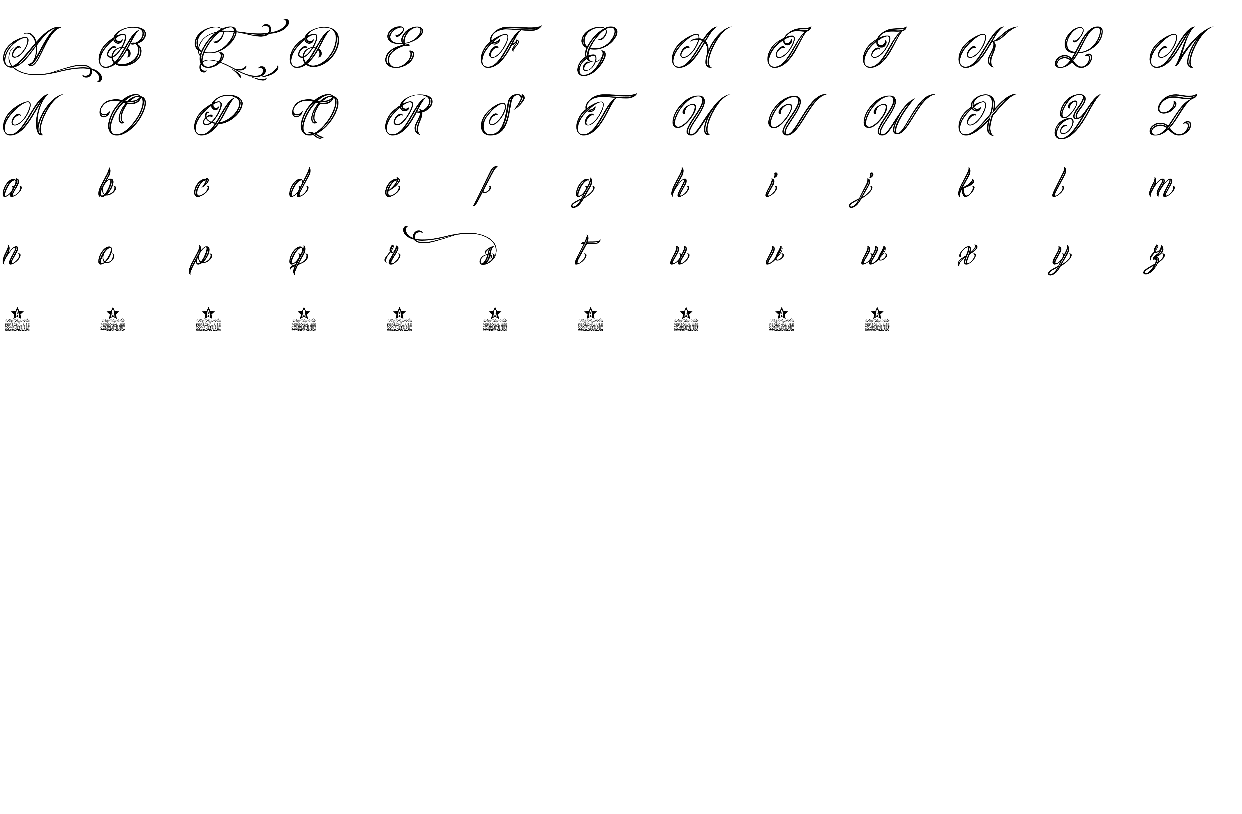 Calling Angels Personal Use шрифт