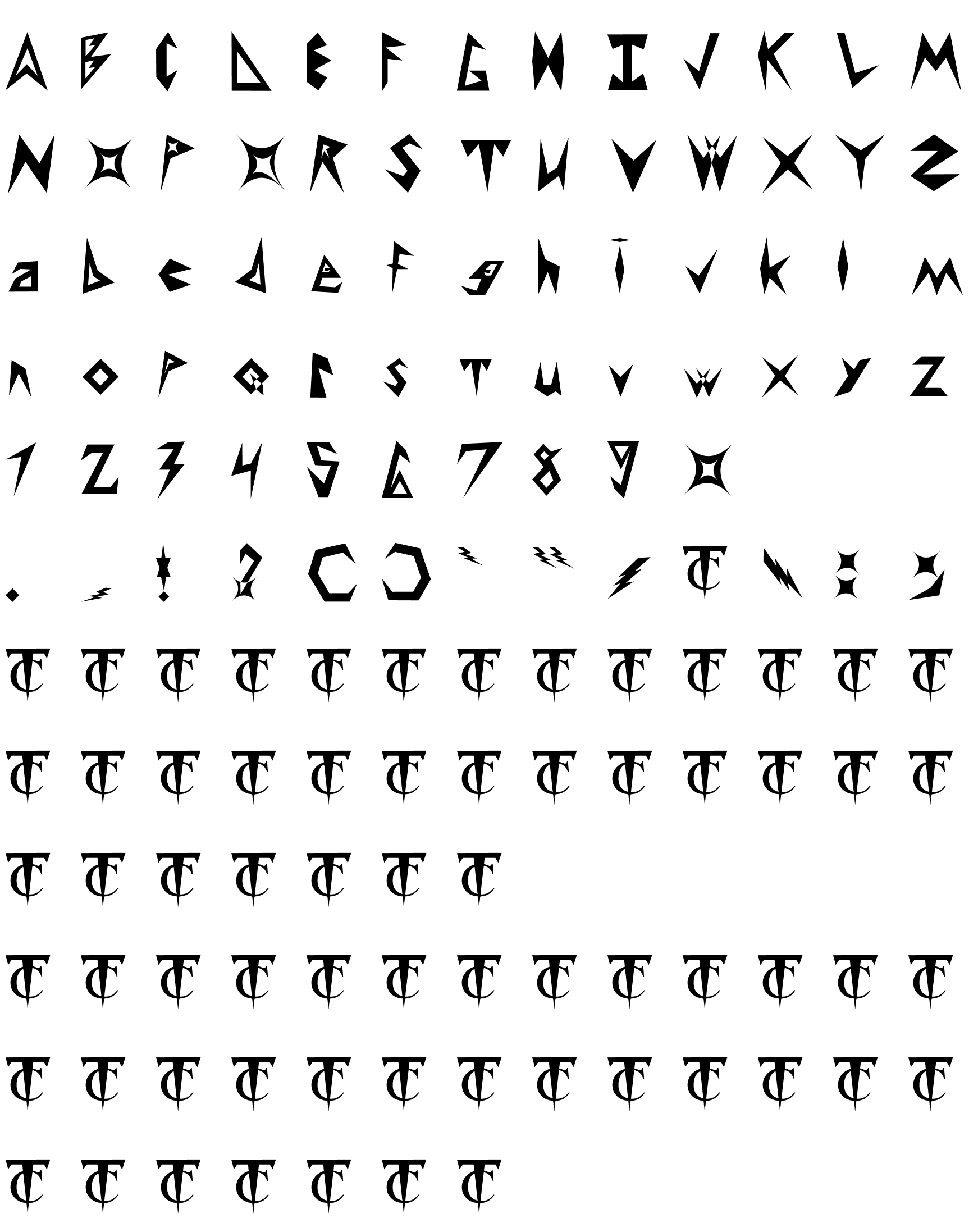 Sharp Points 2.0 шрифт